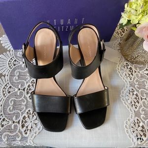 Stuart Weitzman | Shoes | Stuart Weitzman Platform Heels Sandals Black ...